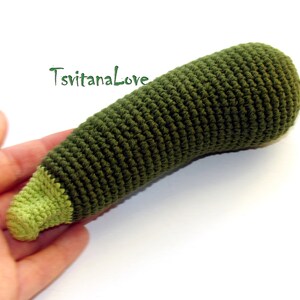 Crochet Zucchini (1pc) - Eco Friendly Vegetable Toys - Play Food ...