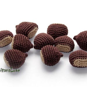 Pattern PDF in English Crochet Chestnut - Amigurumi Nuts Play Food - Etsy