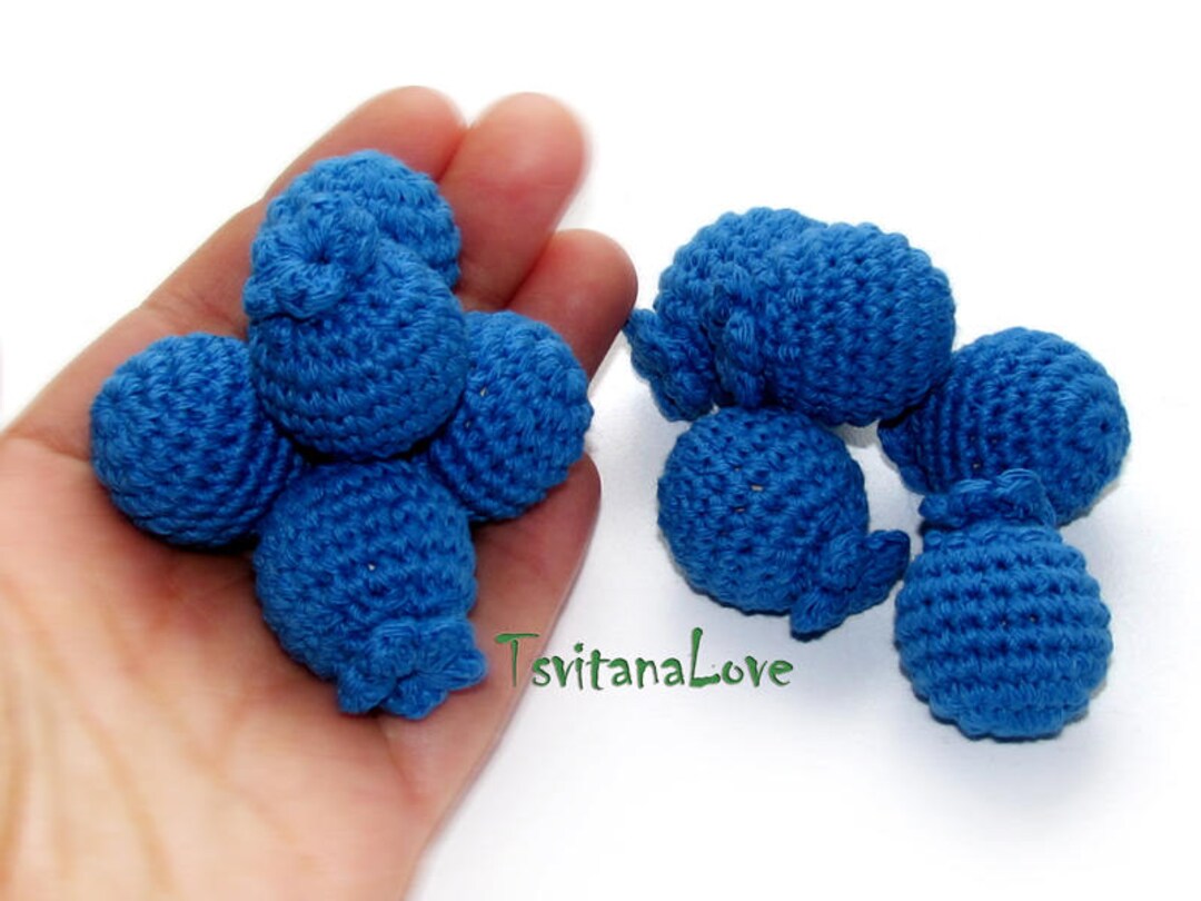 1-20pcs Blueberry Crochet - Stuffed Berries - Blueberries - Play ...