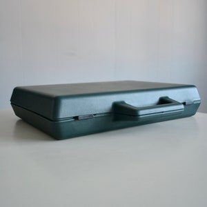 Vintage 1980s Green attache Carrying Case Briefcase by Michel Dallaire ...