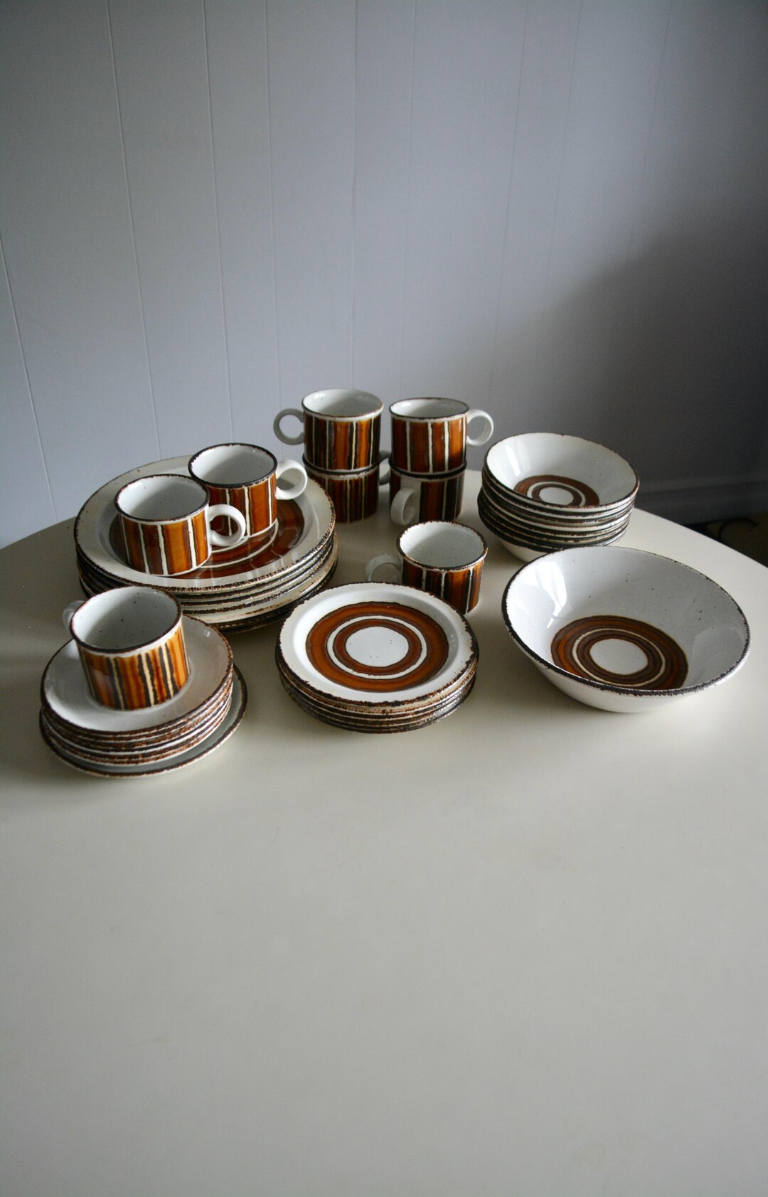 Vintage Stonehenge Midwinter Earth Pattern Dishes Set. Dining Plates ...