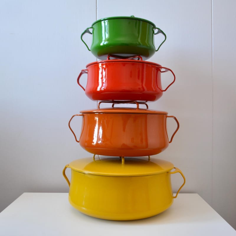 Dansk Enamel Steel Pot - Etsy