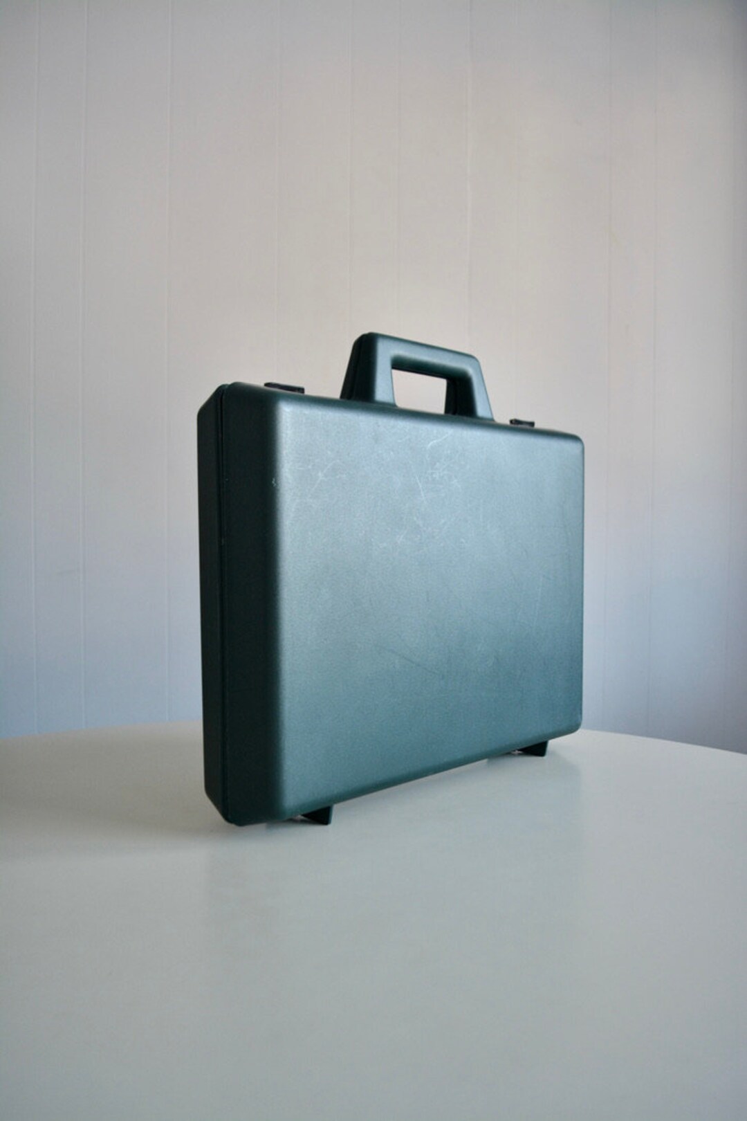 Vintage 1980s Green attache Carrying Case Briefcase by Michel Dallaire ...