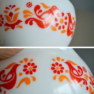 Vintage Complete Pyrex Friendship Pattern Mixing Bowls Set. Mid Century ...