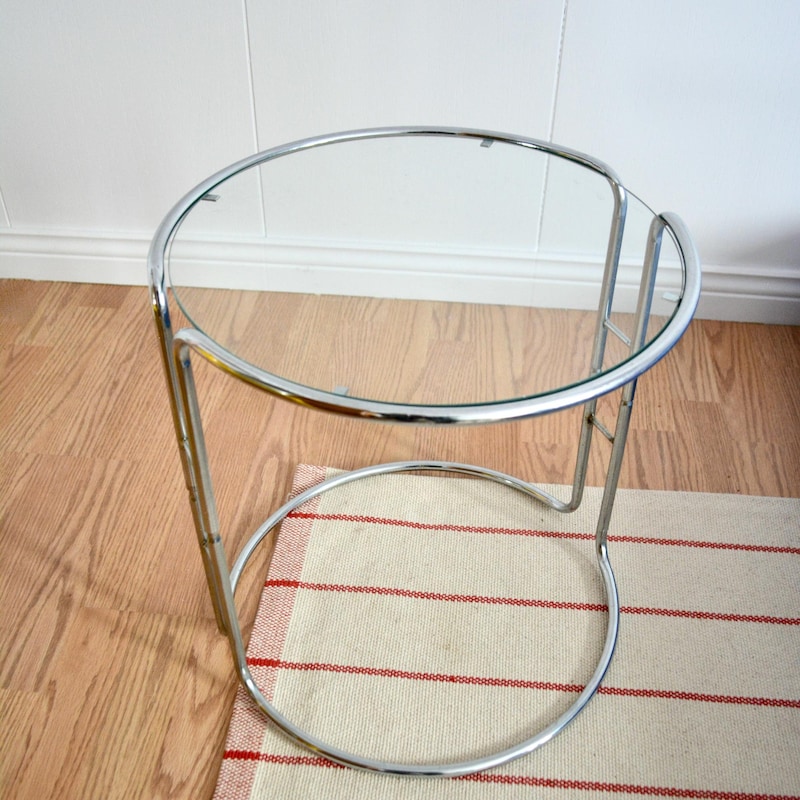 Retro Chrome Leg Table - Etsy