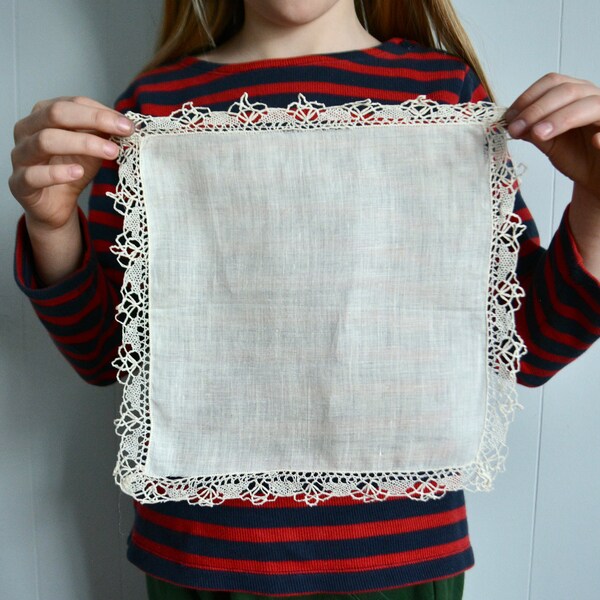 Antique Lace Handkerchief - Etsy