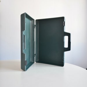 Vintage 1980s Green attache Carrying Case Briefcase by Michel Dallaire ...