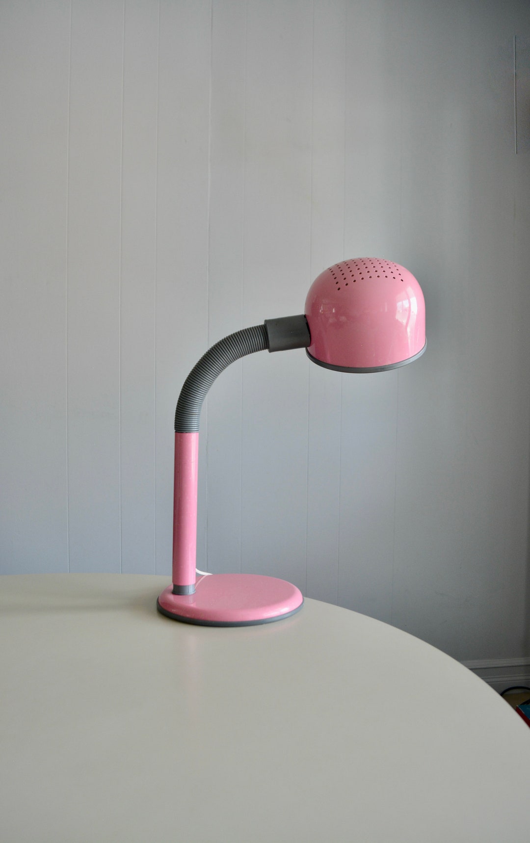 Vintage Funka Ikea Pink Table Lamp. Vintage 70s 80s Ikea Gooseneck Desk ...
