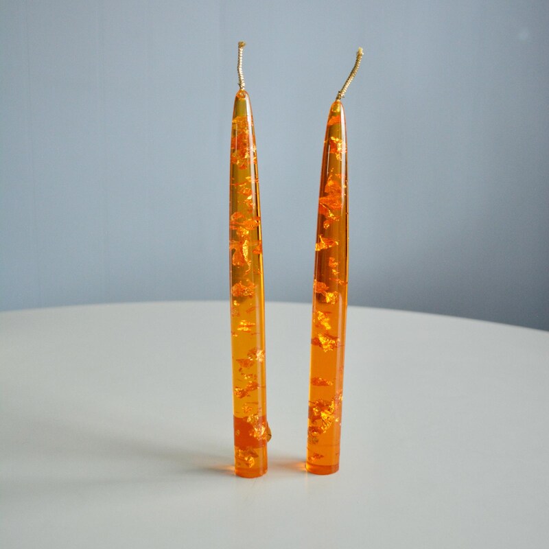 Lucite Taper Candles - Etsy