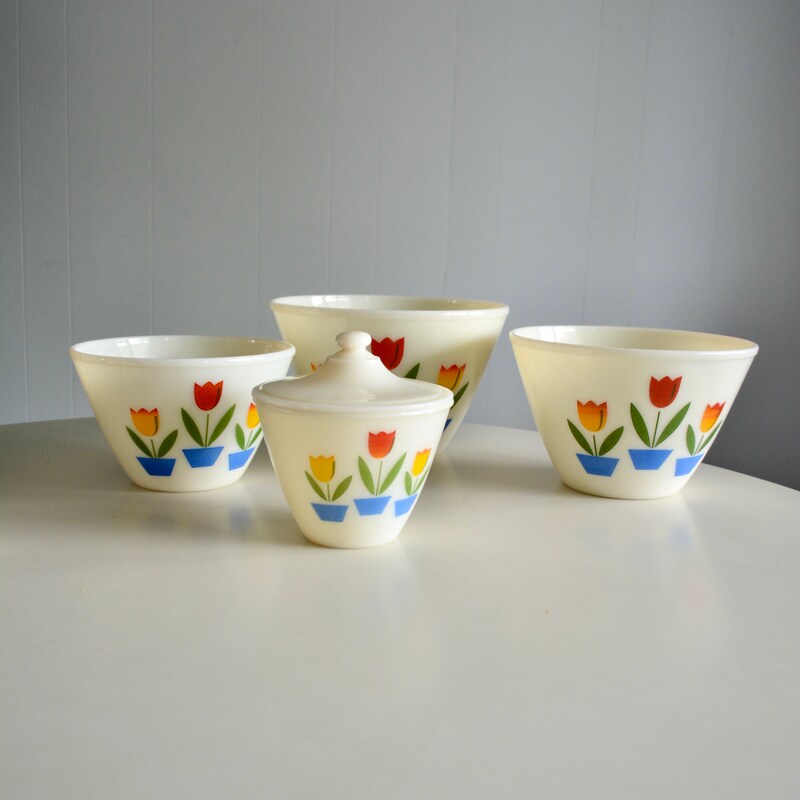 Fire King Tulip - Etsy