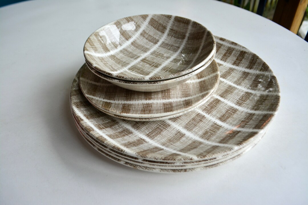 Vintage Crown Lynn 70s Tres Bon Pattern Dinnerware Set. Retro - Etsy