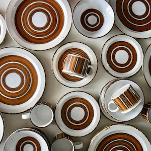 Vintage Stonehenge Midwinter Earth Pattern Dishes Set. Dining Plates ...