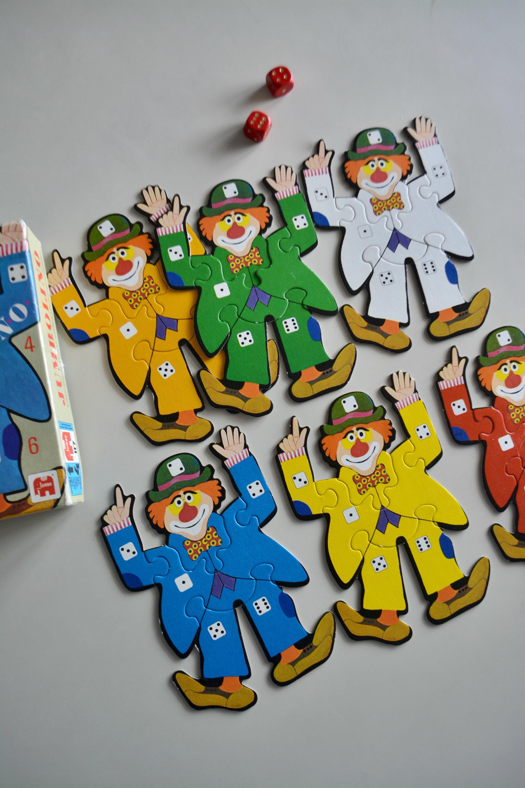 Vintage 70s Jumbolino Puzzle Kid Game. Complete Puzzle Clown Game in ...