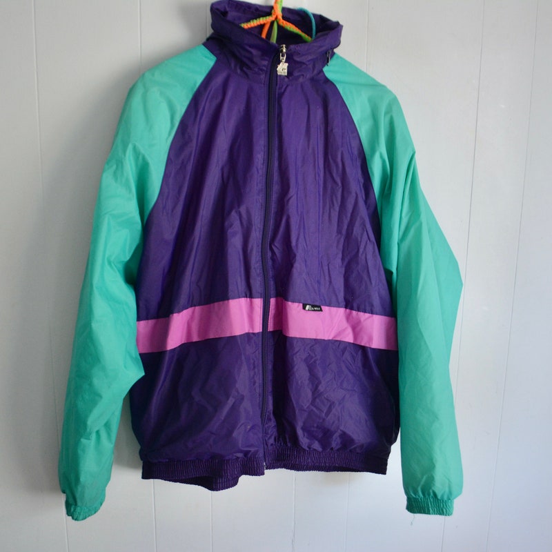 Neon Windbreaker - Etsy