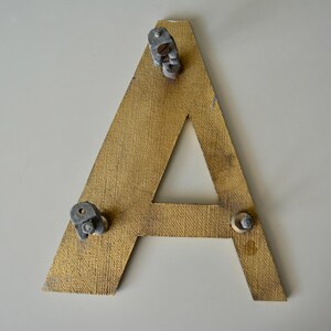 Vintage Large Brass Sign Letter A. Original Facade Letter. Mid Century ...