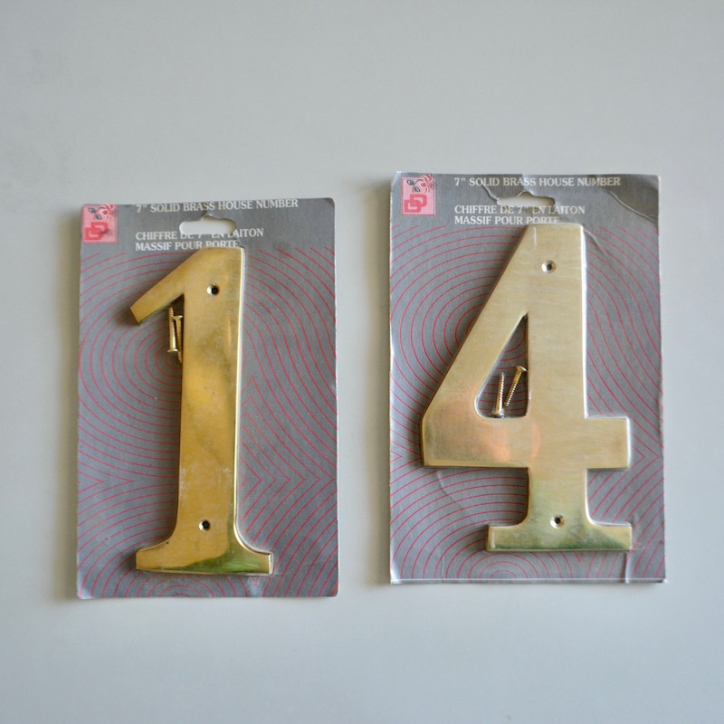Brass House Numbers - Etsy