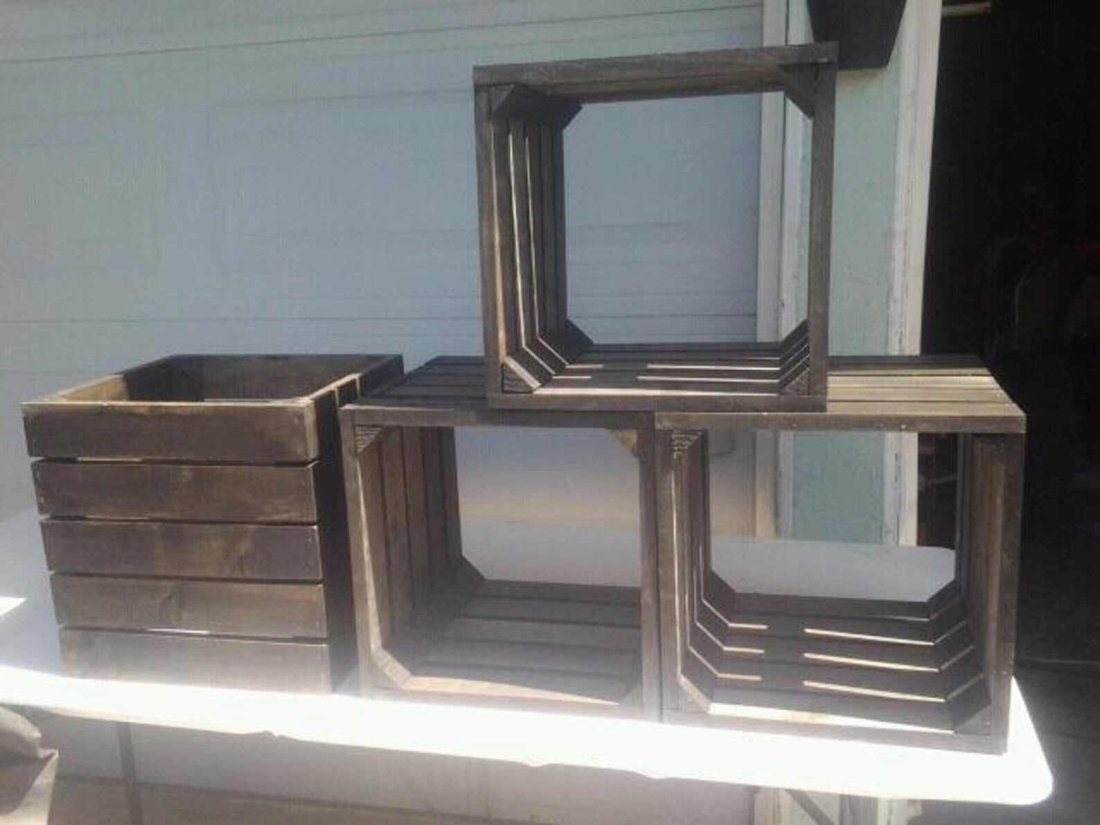 Excellent Made Wood Display Crates - Etsy