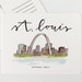 St. Louis, Missouri Postcard (gateway Arch) - Etsy