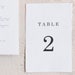 Handmade Paper Table Numbers | Minimalist - Etsy
