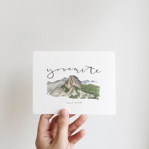 Yosemite National Park , California Postcard (half Dome) - Etsy