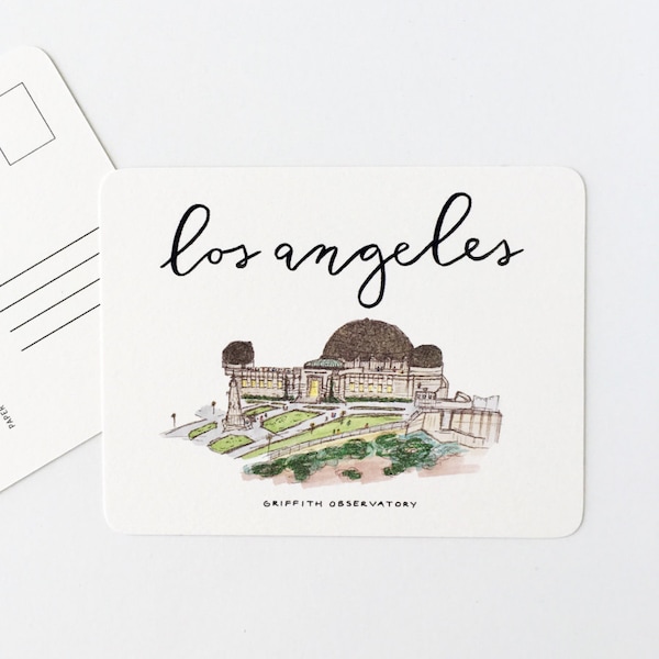 Los Angeles Postcard - Etsy