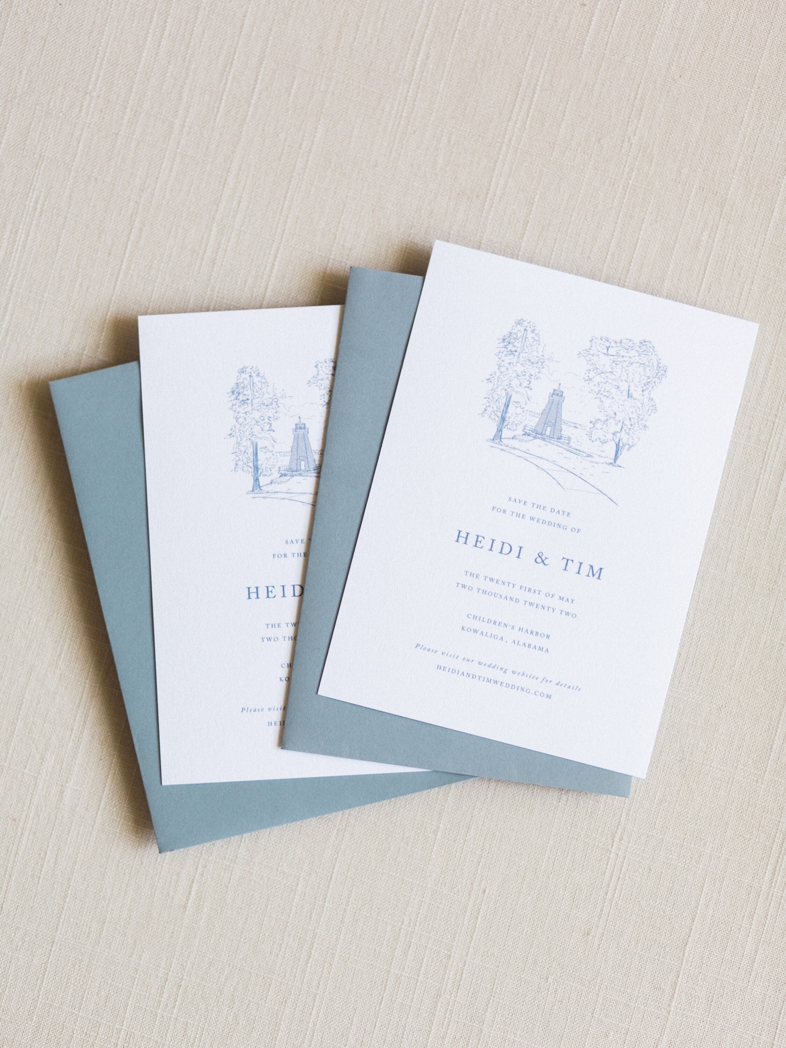 Custom Venue Illustration Wedding Invitations Invite Suite - Etsy