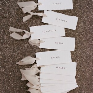 Silk Ribbon Paper Name Tag / Customized Name / Nametag/ Tags ...