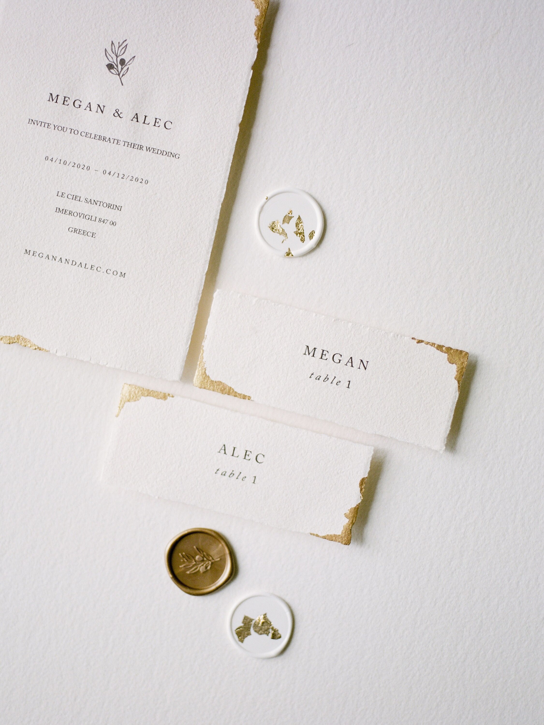 Gold Dipped Handmade Paper Name Tag / Nametag/ Tags / | Etsy