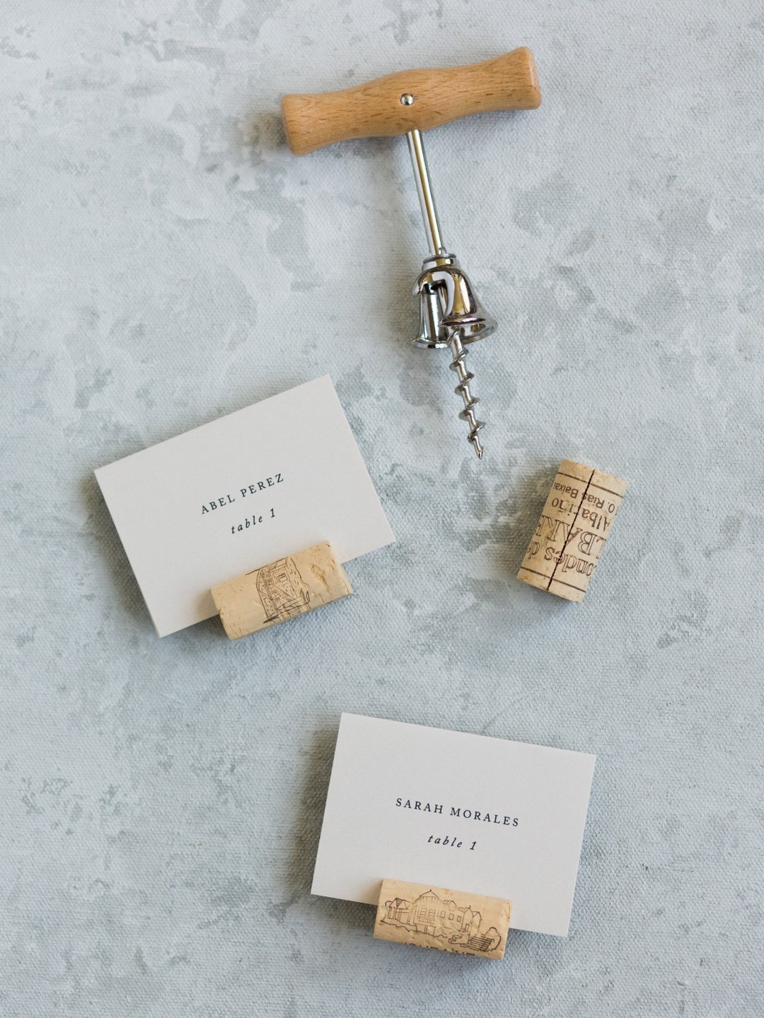 Simple Tented Folded Name Card / Place Cards - Etsy