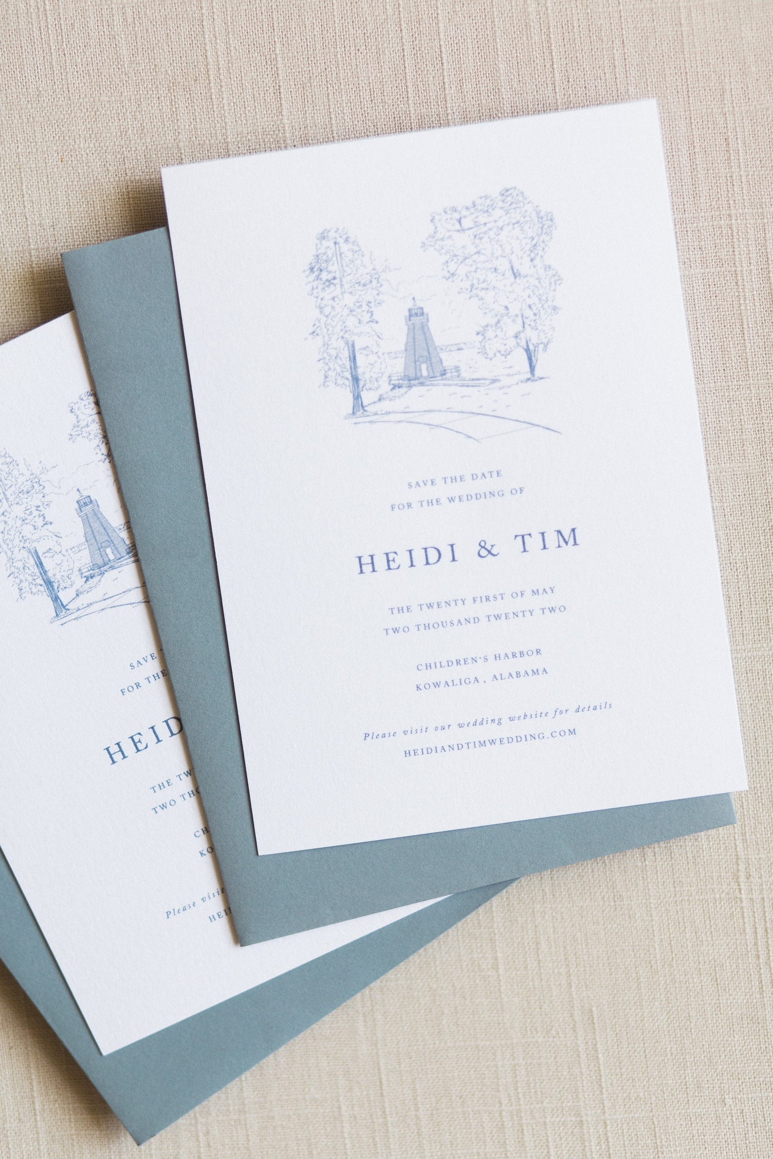 Custom Venue Illustration Wedding Invitations Invite Suite - Etsy