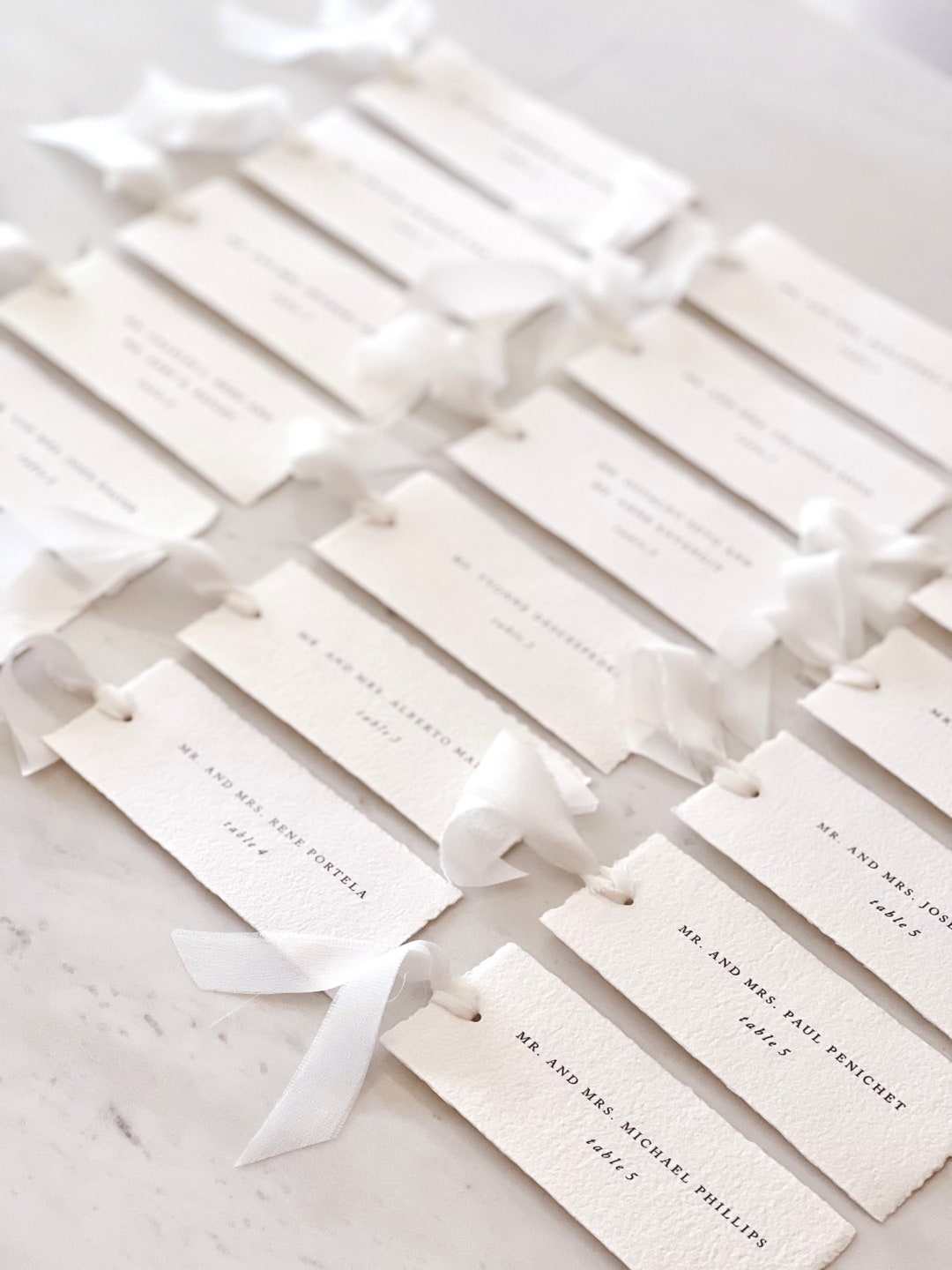 Silk Ribbon Paper Name Tag / Customized Name / Nametag/ Tags ...