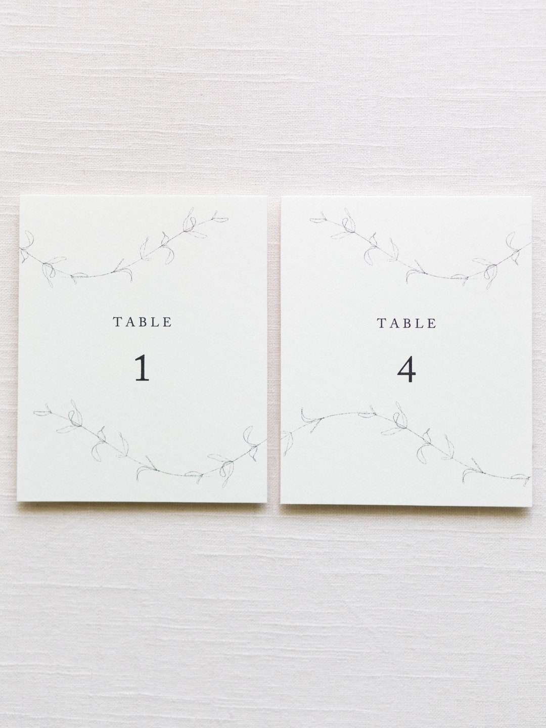 Minimalist Leaf Vine / Event Table Numbers / Wedding Reception / Table ...