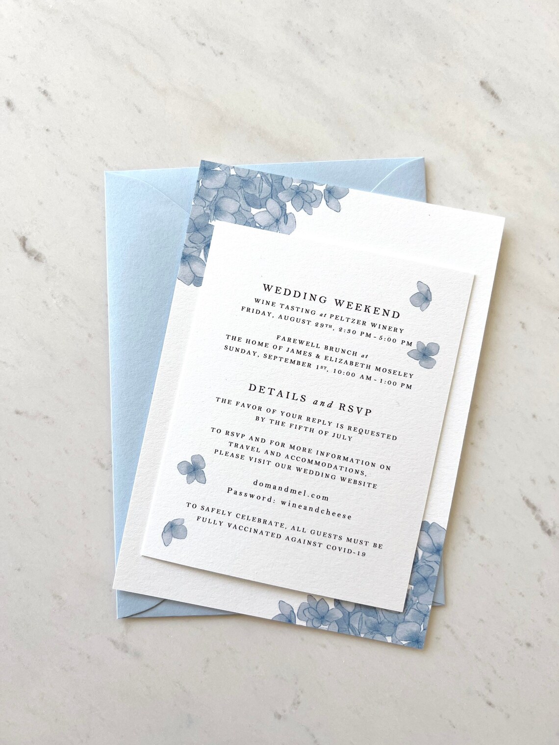 Hydrangeas Hydrangea Wedding Invitation Invitations Full | Etsy