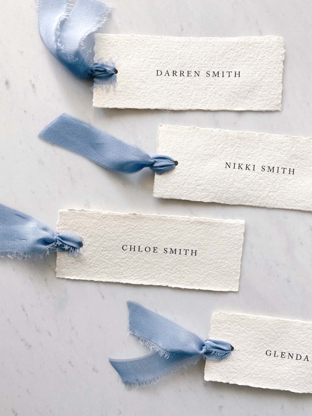 Silk Ribbon Paper Name Tag / Customized Name / Nametag/ Tags ...