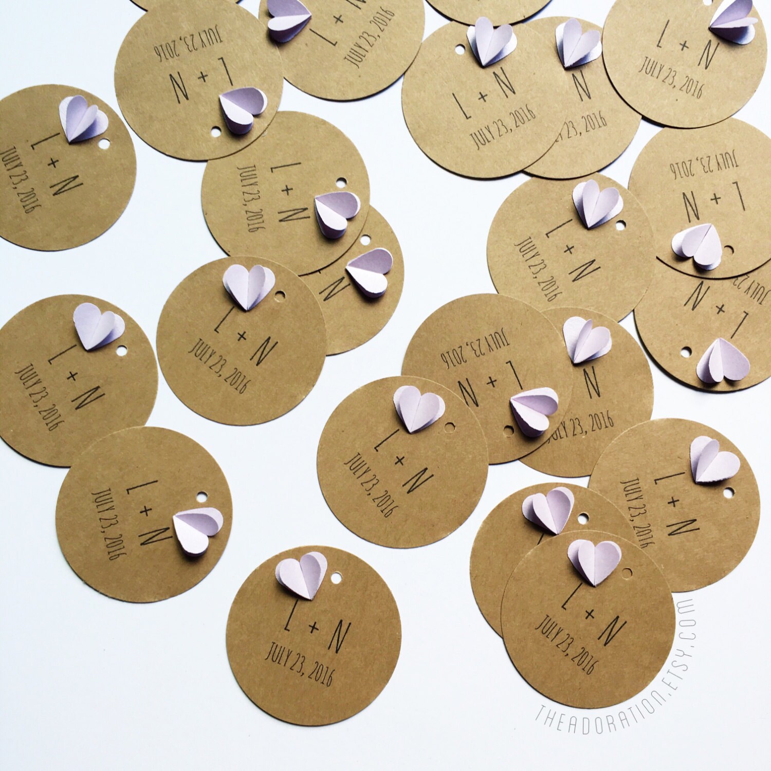 CUSTOM Wedding Couple Initial / Initials Circle Round Gift | Etsy