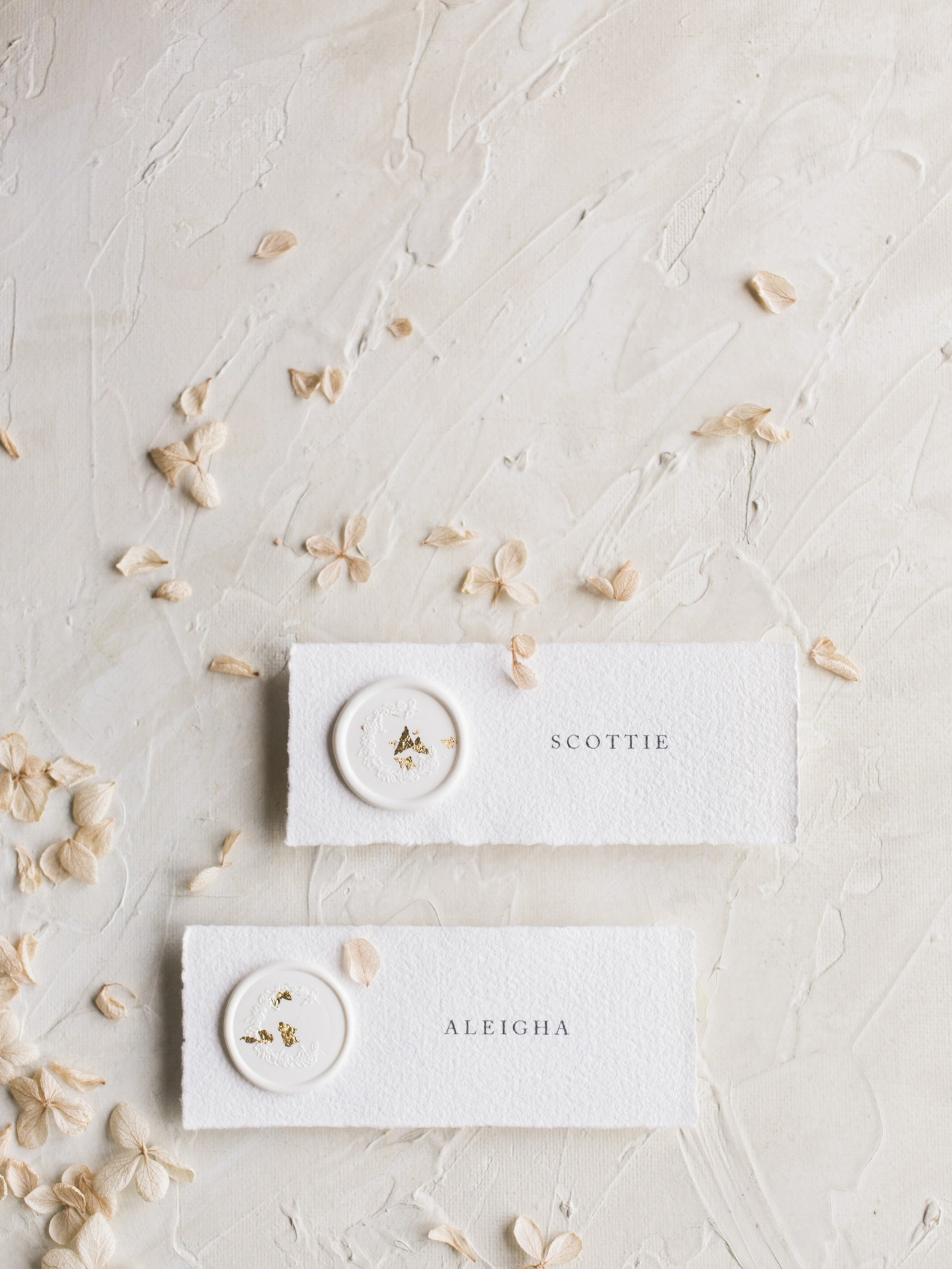 Paper Name Tag With Wax Seal / Customized Name / Nametag/ Tags - Etsy