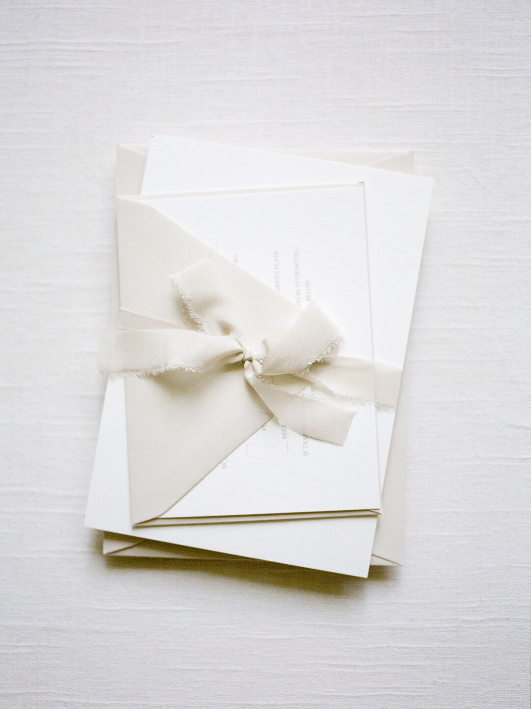 Venue Illustration Wedding Invitations, Invite Suite Tied With Silk ...