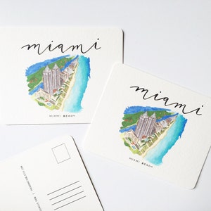 Miami , Florida Postcard (miami Beach) - Etsy