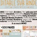 Editable Boho Substitute Binder - Editable Sub Plan Templates - Etsy