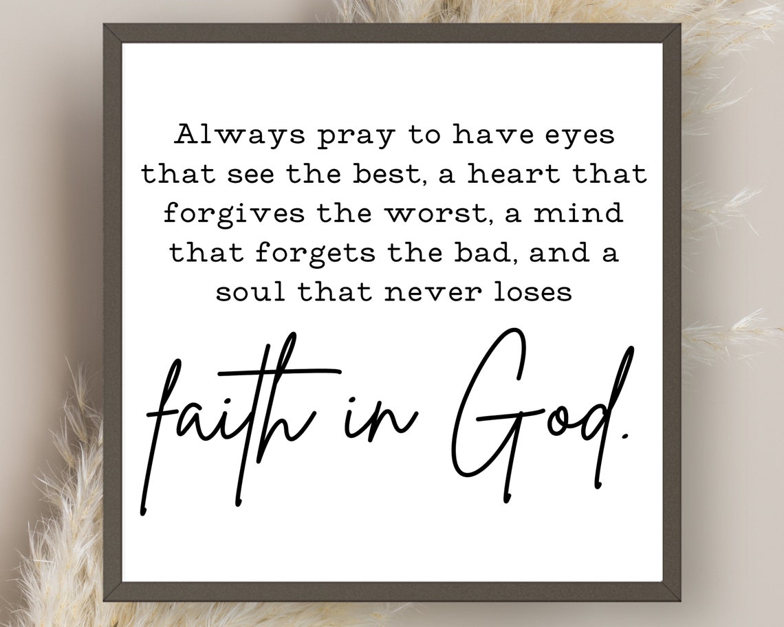 Faith in God Digital Print - Etsy