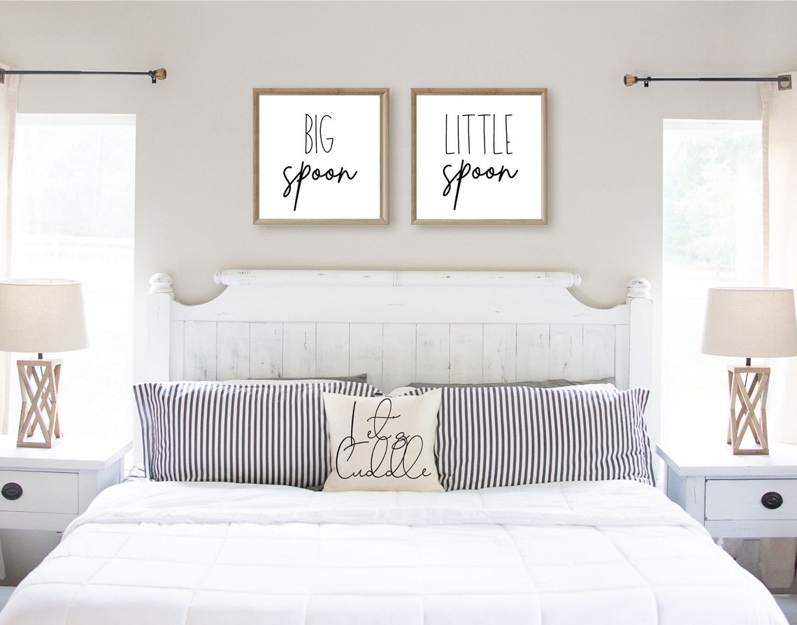 Big Spoon Little Spoon Bedroom Digital Print - Etsy