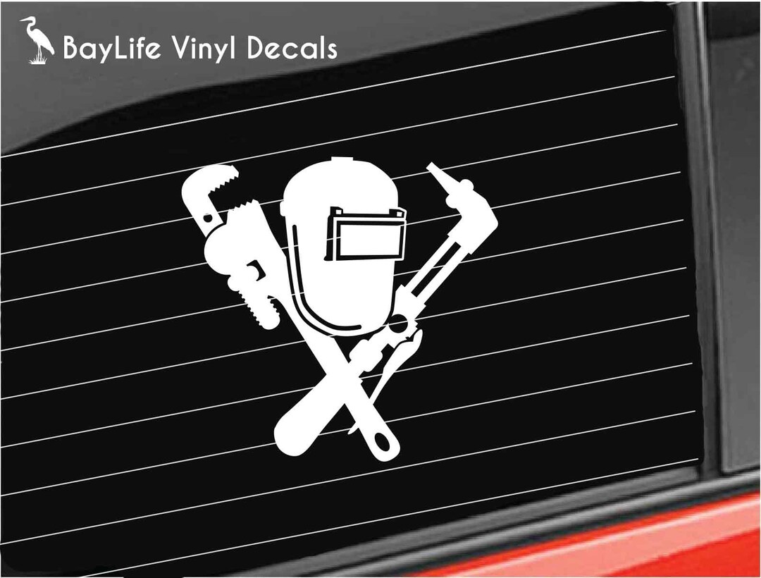 Metal Worker Welder Vinyl Decal, Welder Vinyl Decal, Occupation Welder ...