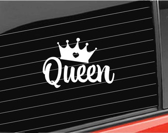 Queen Crown Custom Name Decal Di Cut Decal Home/laptop/computer/truck ...