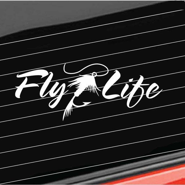 Fly Fishing Decal - Etsy