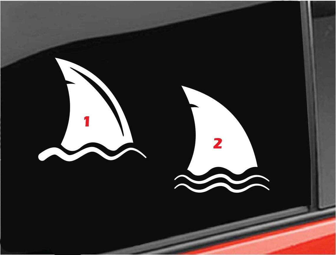 Shark Fin Decal Shark Vinyl Decal Shark Fin Wall Vinyl - Etsy
