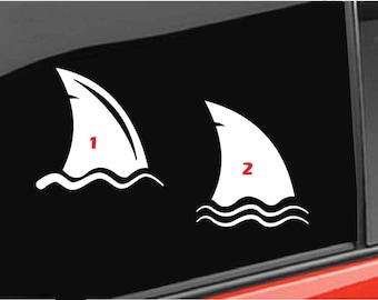 Shark Fin Car Decal - Etsy