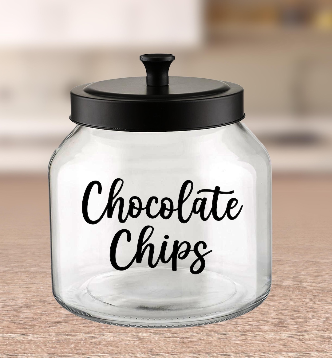 Chocolate Chips Cookie Jar Label / Cookie Jar Decal / Home Organization ...