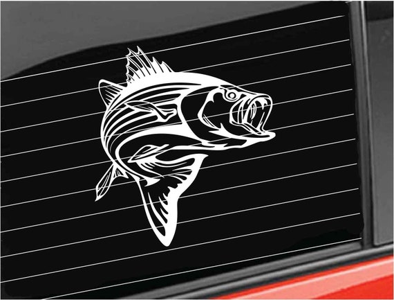 Rock Fish Vinyl Decal Stripe Bass Vinyl Decal Ocean | Etsy