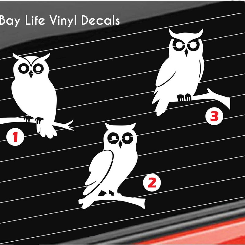 Owl Wall Decal - Etsy