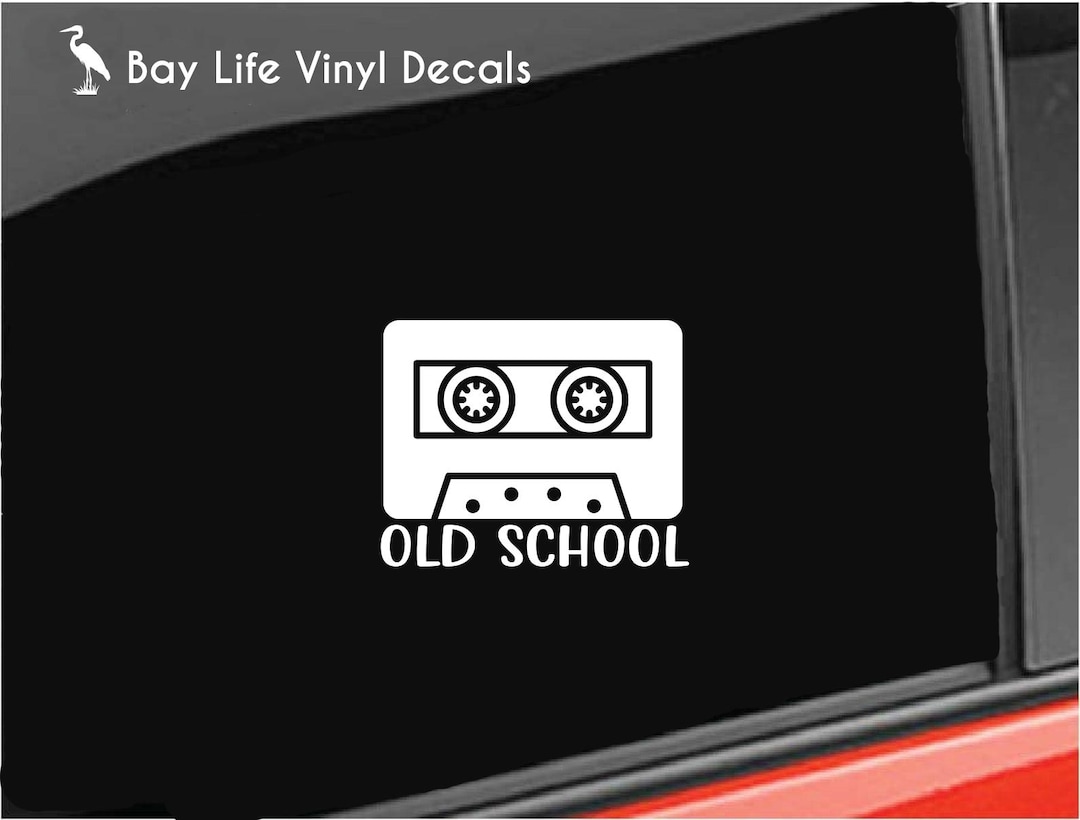 Cassette Tape Vinyl Decal, 80s Old Style Music Boombox Sticker - Etsy